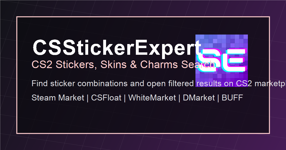 CSStickerExpert | CS2 Sticker Search
